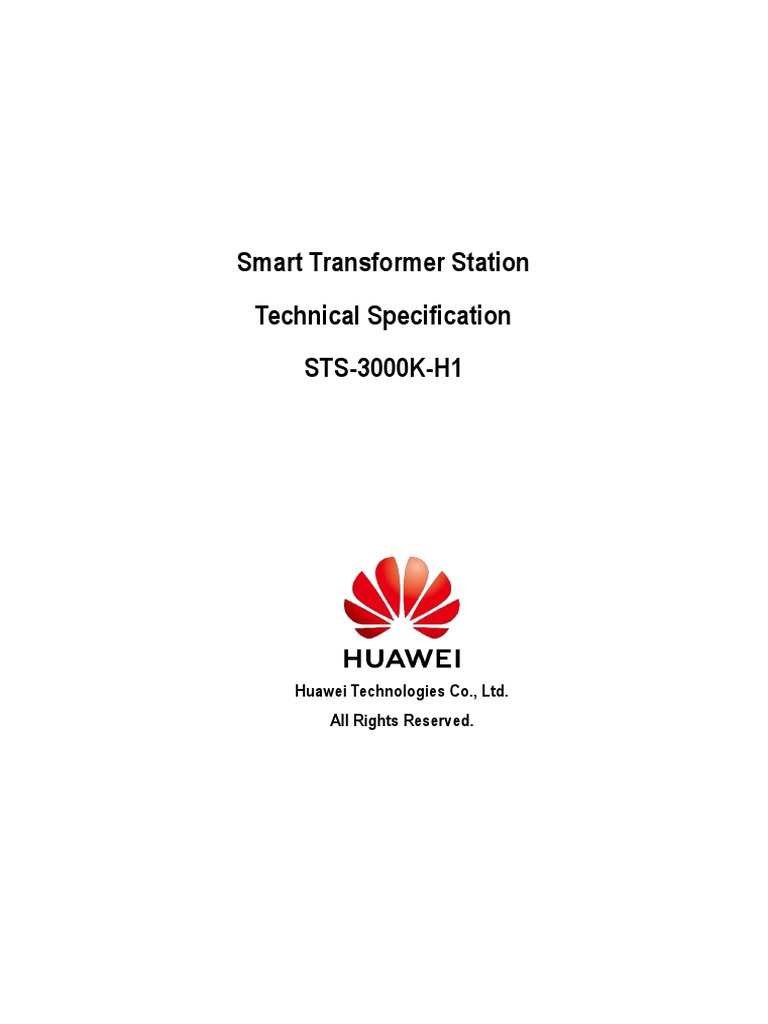 Huawei STS-3000K-H1 Technical Specification | PDF | Transformer ...
