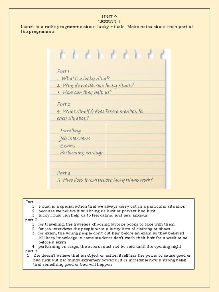 Lucky Rituals: Exploring Common Rituals and the Power of Belief | PDF