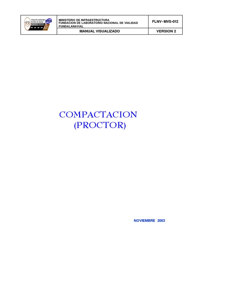 Proctor (ASTM D1557) | PDF | Densidad | Naturaleza