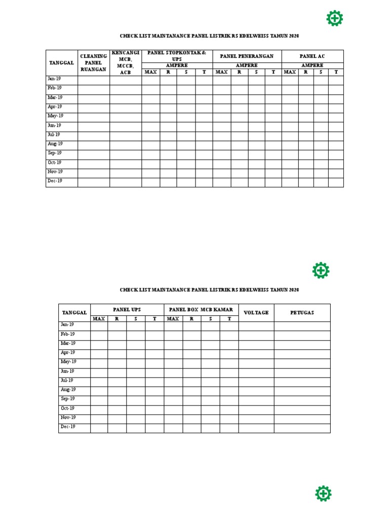 Contoh Checklist Ipsrs Elektrik | PDF