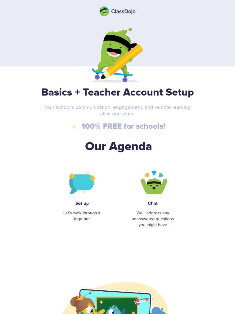 ClassDojo Basics + Setup Webinar | PDF | Teachers | World Wide Web