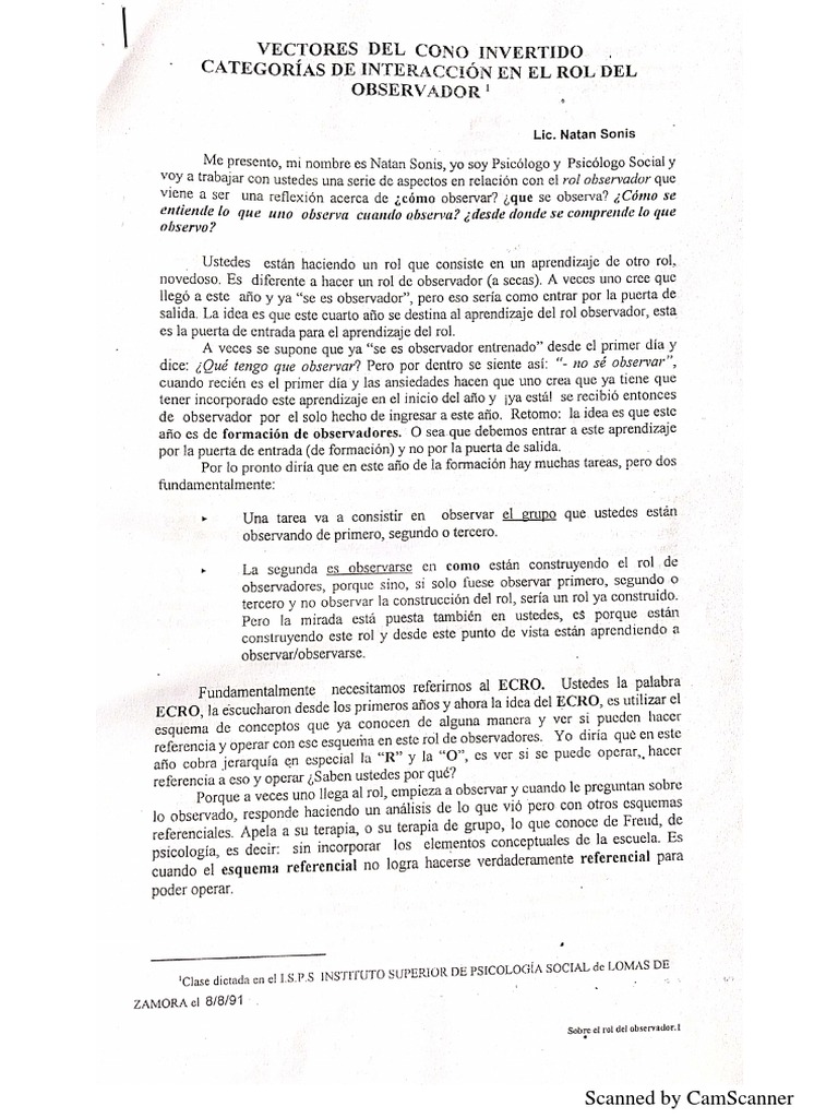 Vectores Del Cono Invertido Natan Sonis PDF | PDF