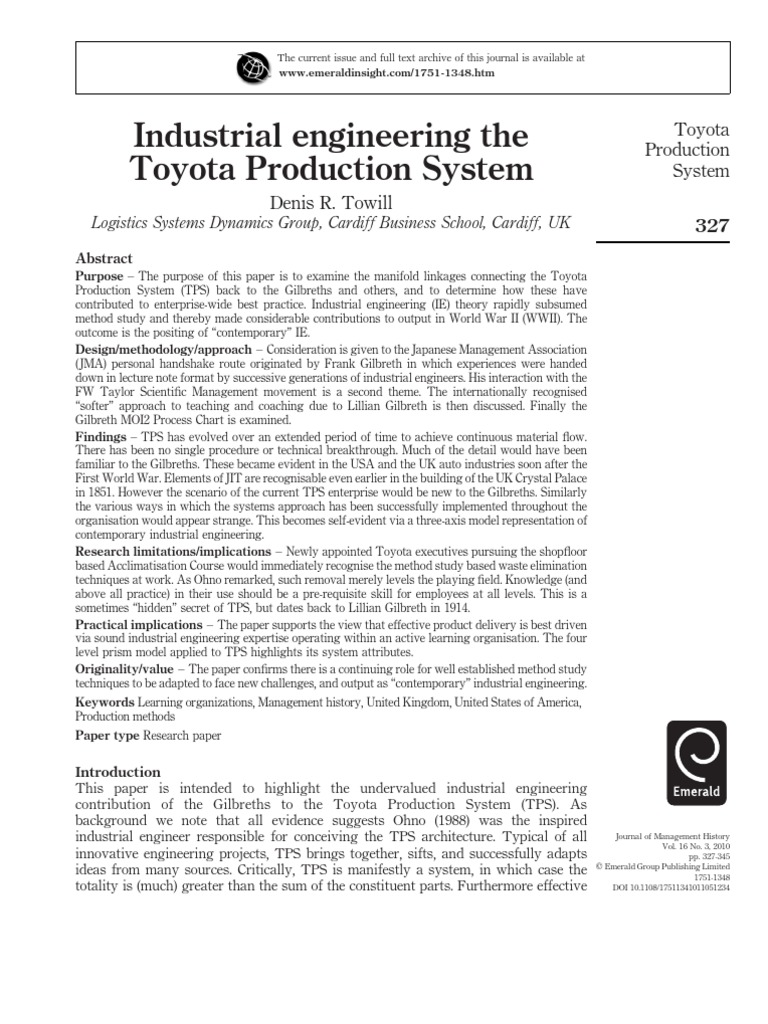 Industrial Engineering Pdf