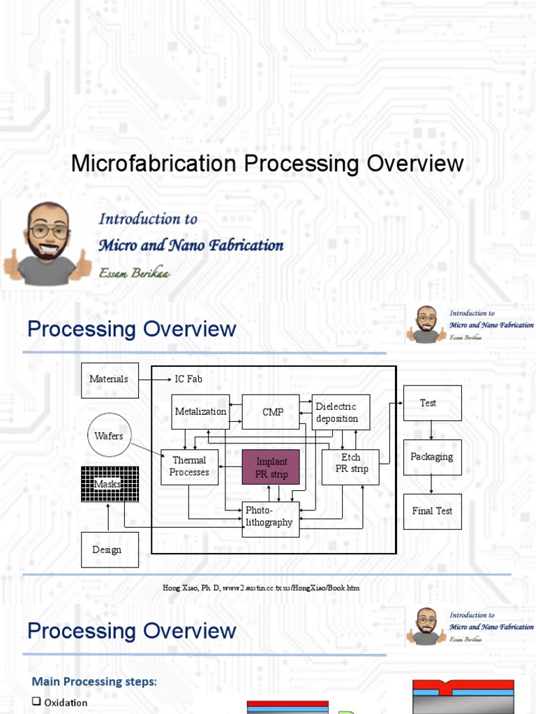 Microfabrication Processing Overview | PDF