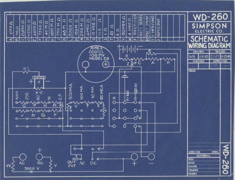 Simpson 260-1 Schematic PDF | PDF