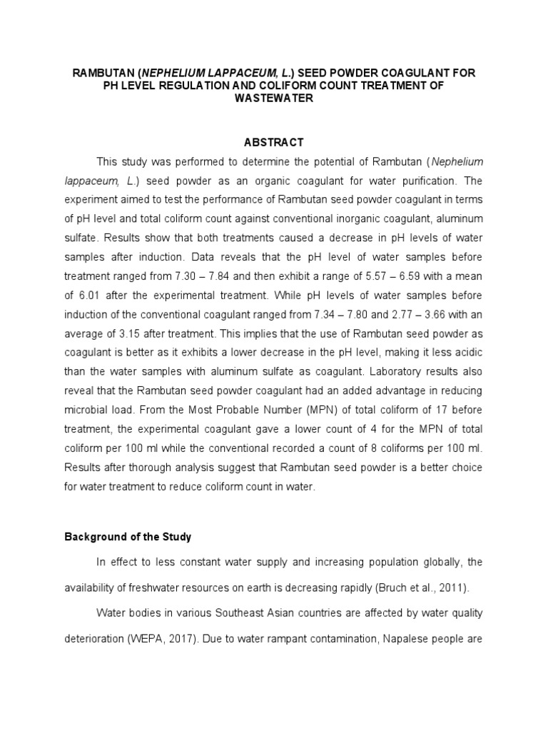 For Display Board | PDF | Water Purification | P Value