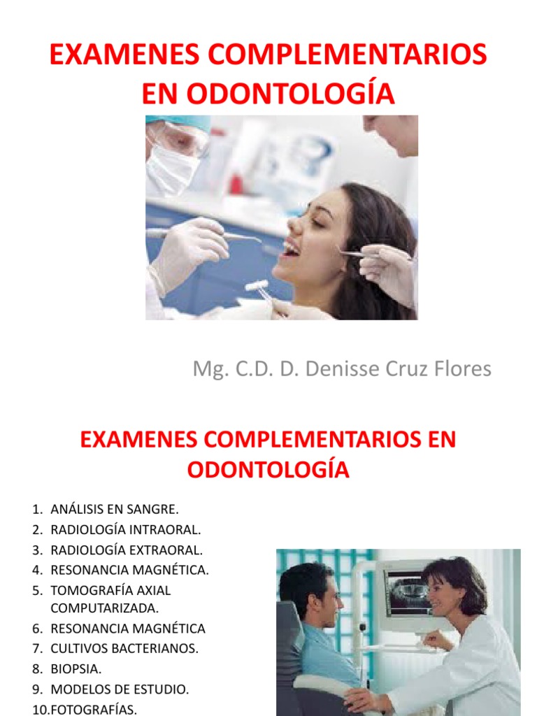 Exámenes Complementarios en Odontología | PDF | Sangre | Anemia