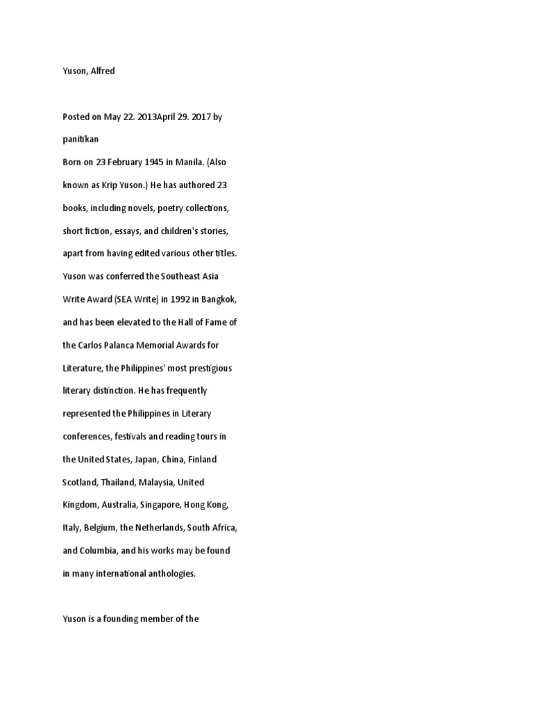 Yuson, Alfred | PDF