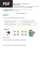 Prueba Grupo Consonantico FR FL | PDF | Artes del Lenguaje y Comunicación