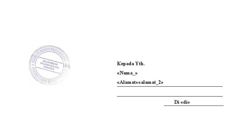 Surat Resmi untuk «Nama_» | PDF