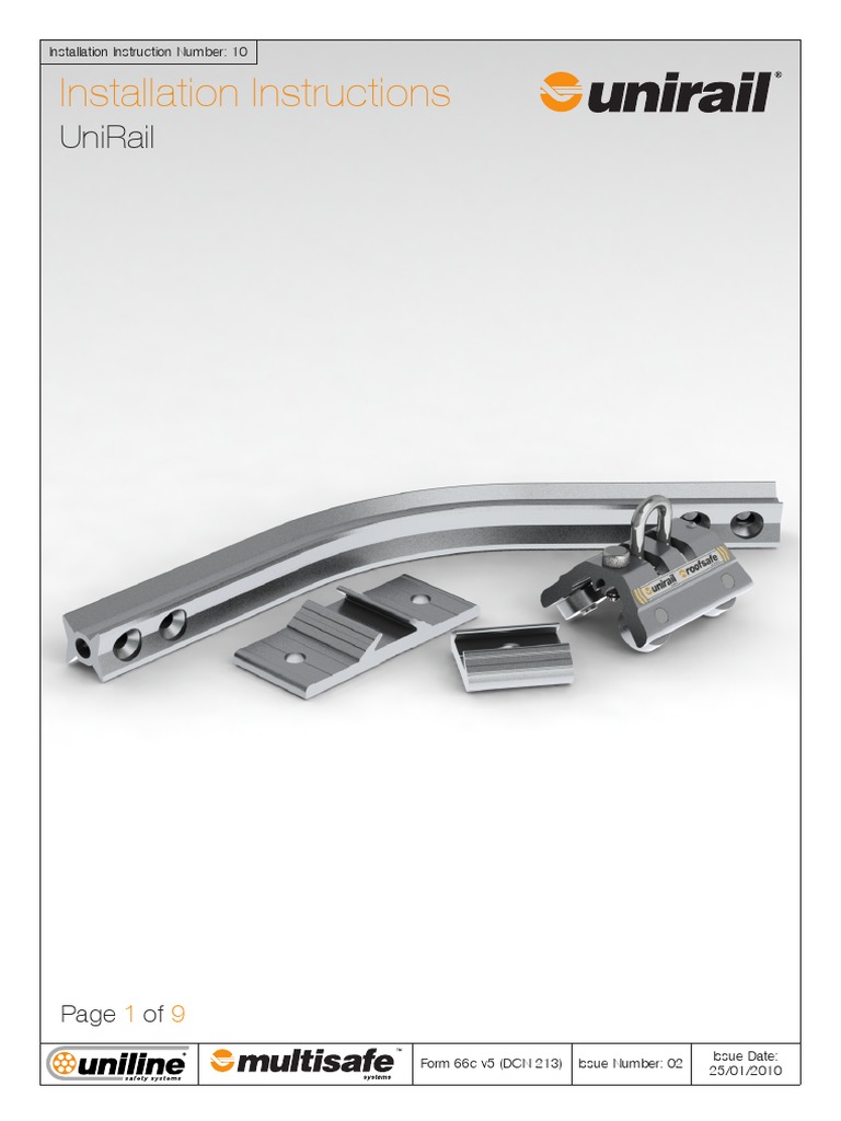 UniRail Installation Instructions PDF | PDF | Screw | Drill