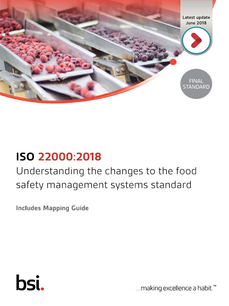 Mapping Guide ISO 22000 2018 by BSI | PDF