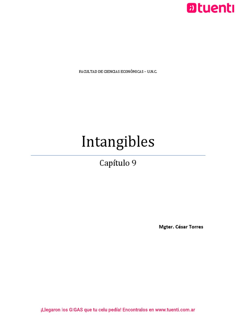 Intangibles | PDF | Activo intangible | Amortización (Negocio)