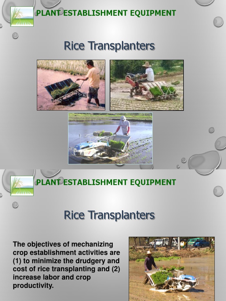 Rice Transplanter Overview and Parts | PDF | Machines | Clutch