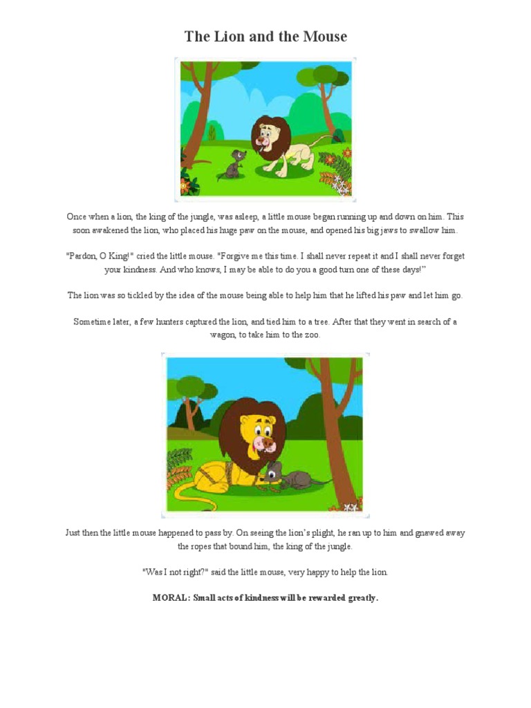 The Lion and The Mouse | PDF