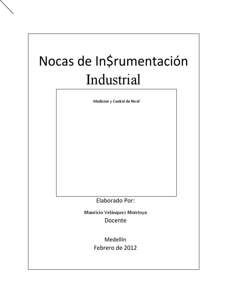 Notas de Instrumentacion Industrial | PDF | Sistema de control | Celsius