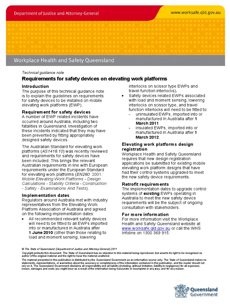 Tech Guide Note Mewps PDF | PDF | Safety | Occupational Safety And Health