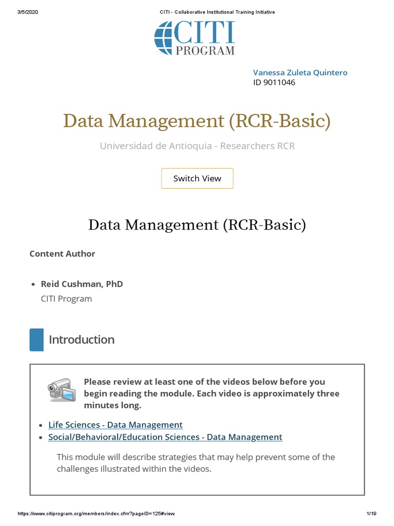 Data Management | PDF | Validity (Statistics) | Data