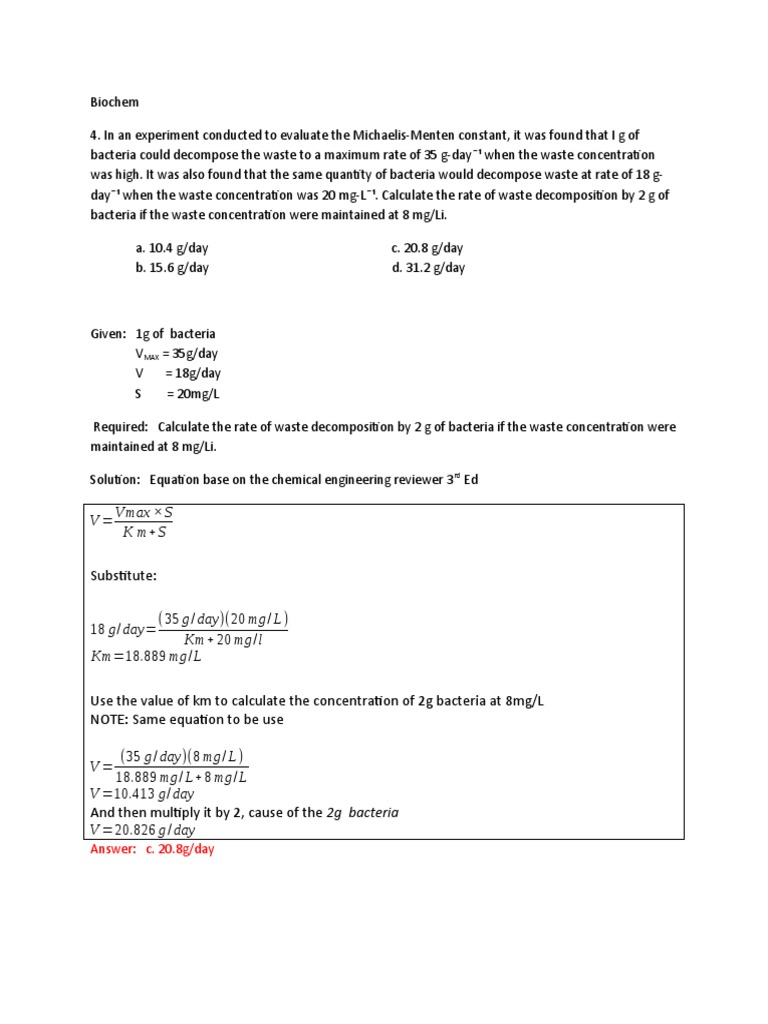 Biochem Experiment | PDF