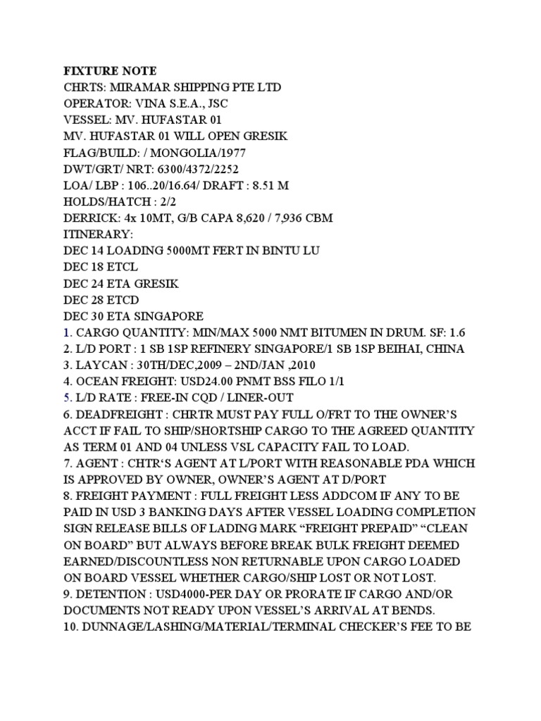 Fixture Note | PDF | Business