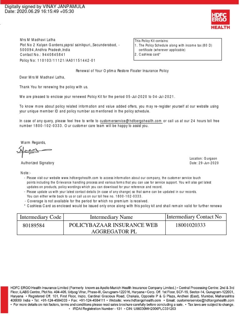 Intermediary Code Intermediary Contact No Intermediary Name ...