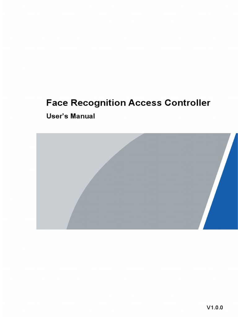 Face Recognition Access Controller: User's Manual | PDF | Ip Address | Computing