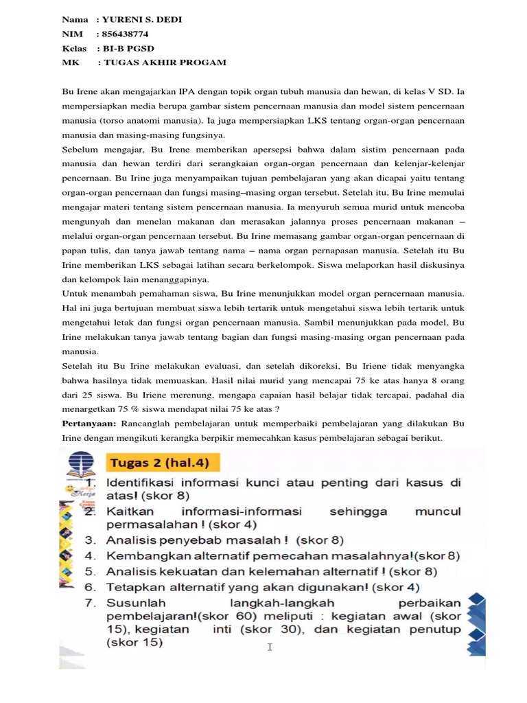 Tugas Tutorial Ii Tap Yureni S. Dedi | PDF