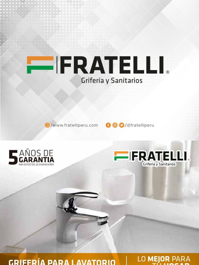 Grifería Fratelli: Catálogo Completo | PDF | Naturaleza