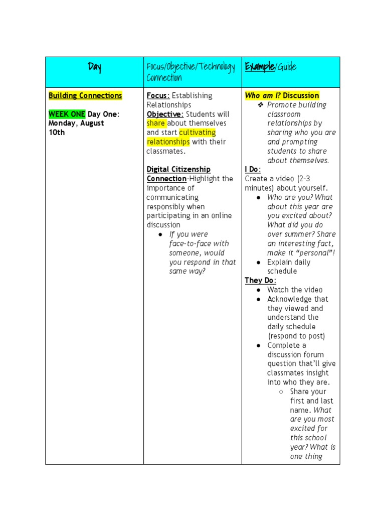 Advisory Plan Quarter One Weeks 1-3 1 | PDF | Gratitude | Conversation