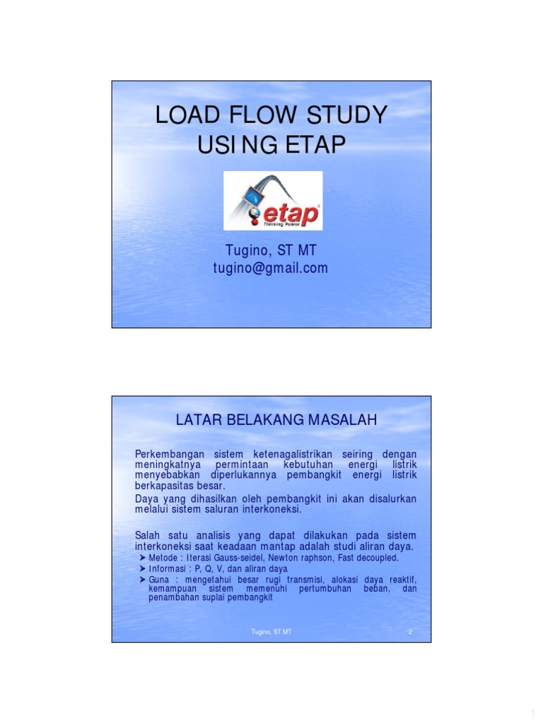 2 Load Flow Study Using ETAP | PDF 2 Load Flow Study Using ETAP | PDF