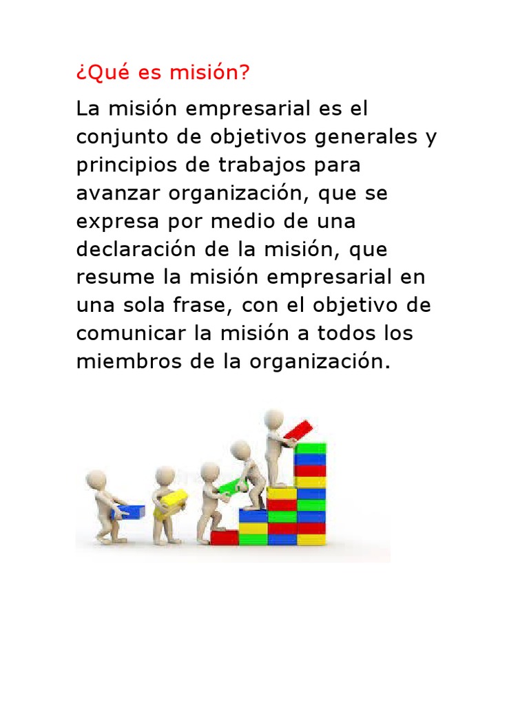 Definición de Misión Empresarial | PDF