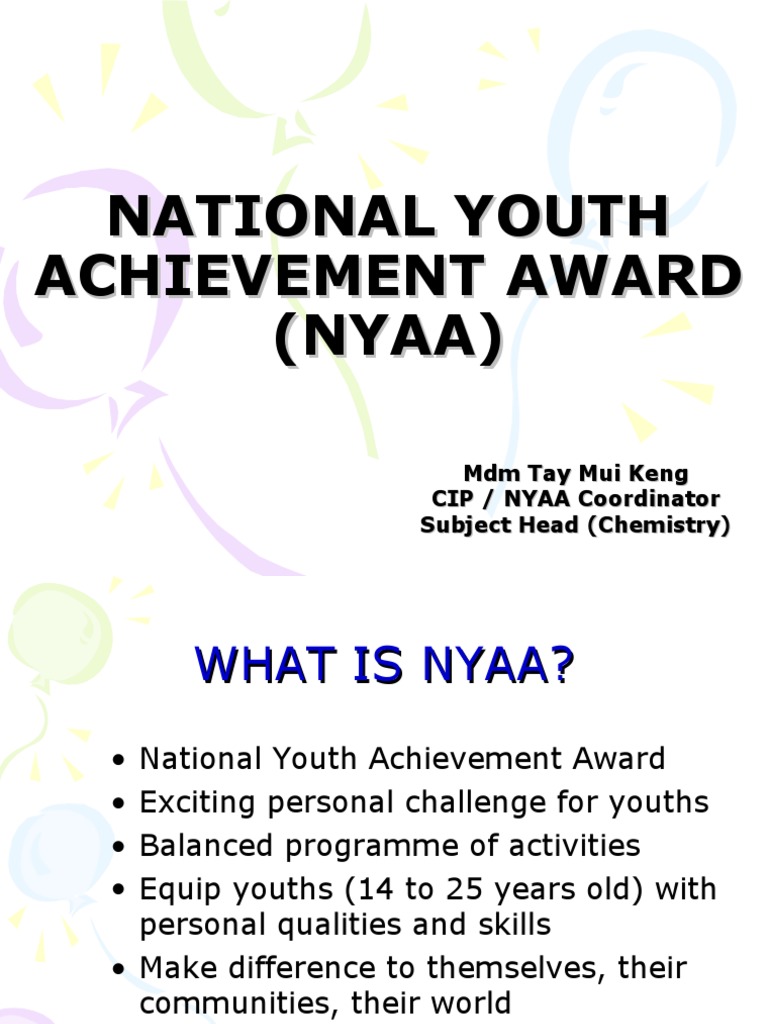Overview of the National Youth Achievement Award | PDF