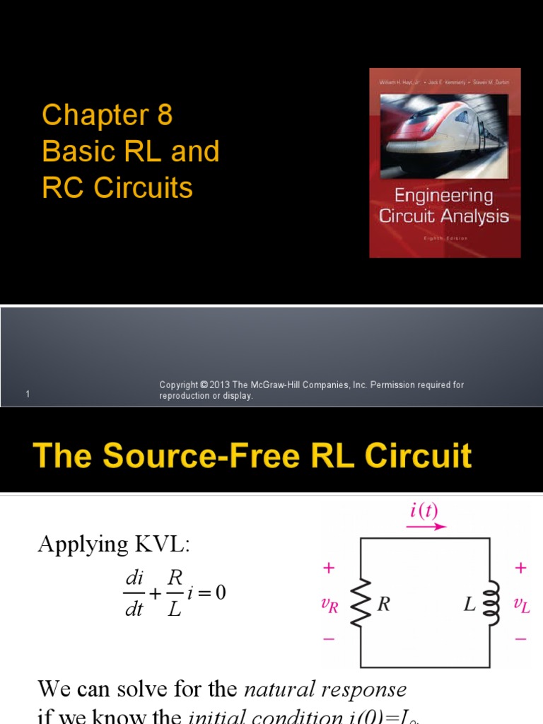 Basic RL and RC Circuits: Reproduction or Display. 1 | PDF | Electrical ...