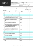 Saudi Aramco Inspection Checklist | PDF