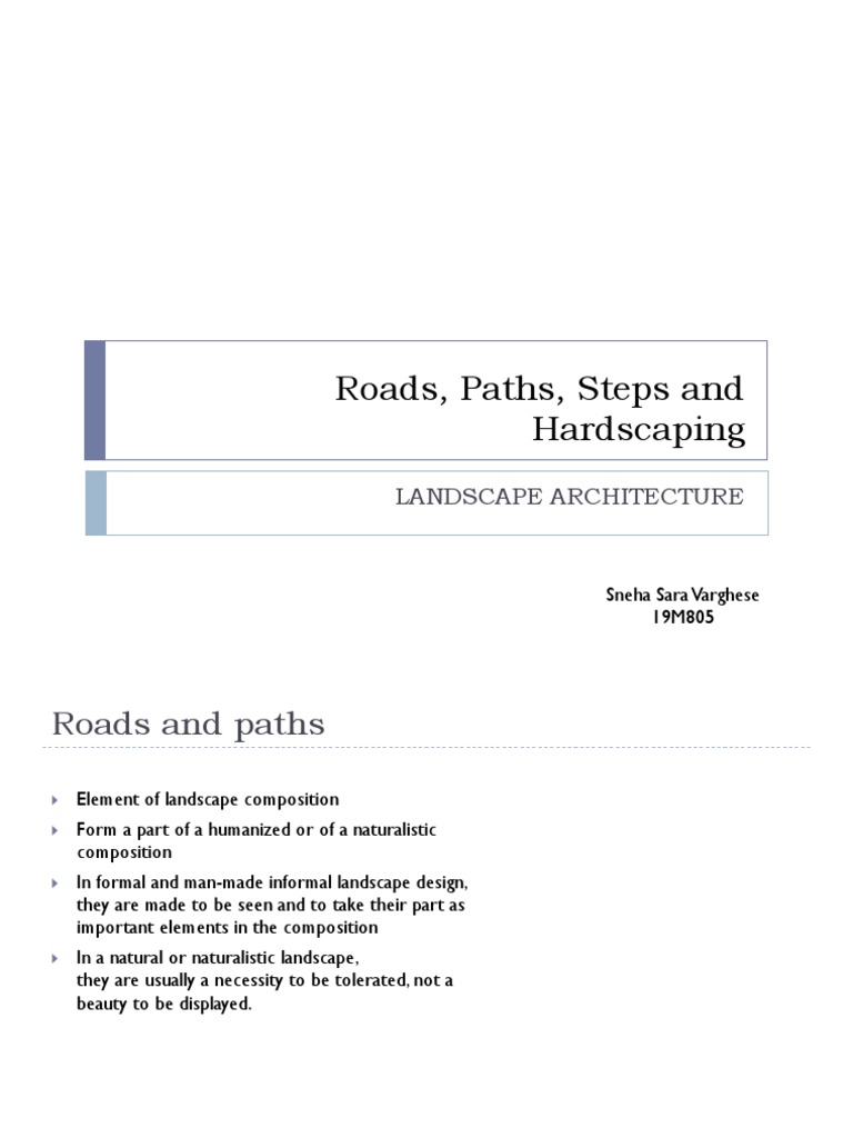 Roads and Paths PDF | Download Free PDF | Road | Traffic