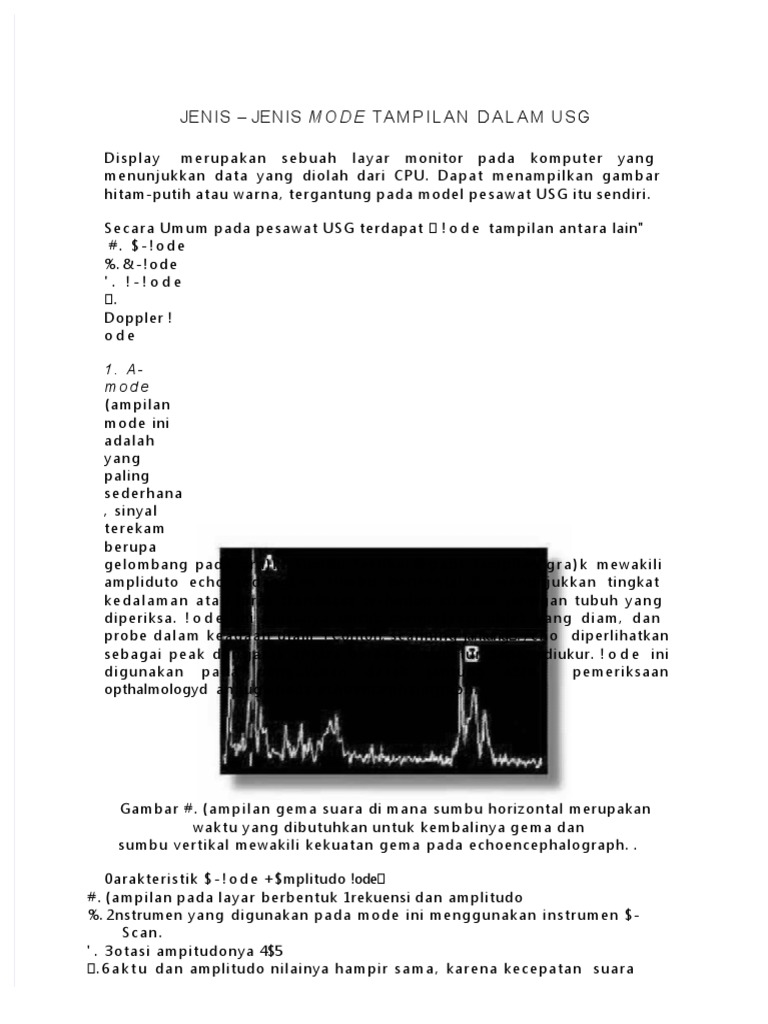 Jenis Mode USG | PDF