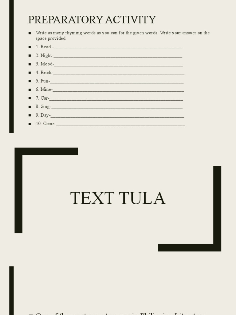 Text Tula | PDF | Poetry | Syllable