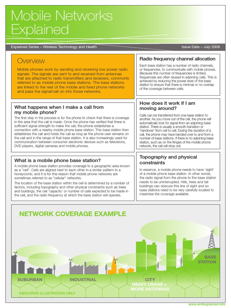 Mobile Networks Explained: Network Coverage Example | PDF | Base ...