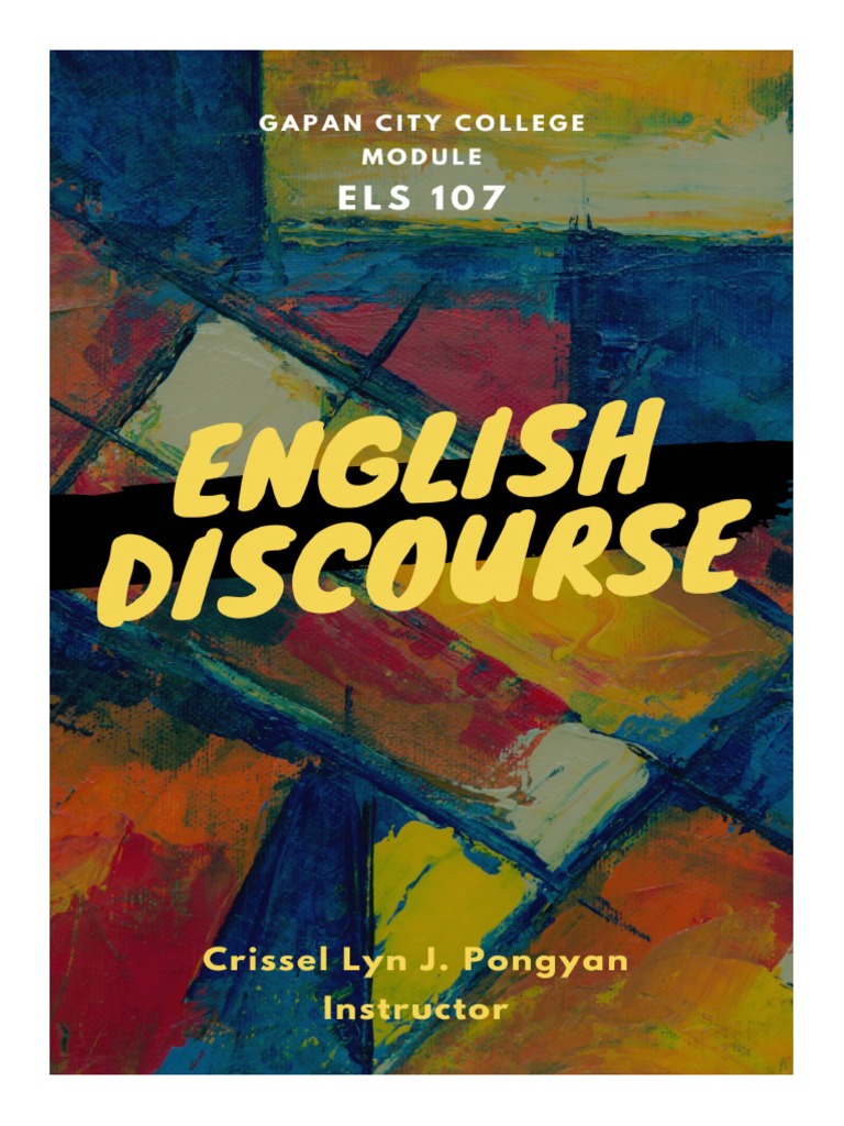 Eng Discourse Content | PDF | Persuasion | Discourse