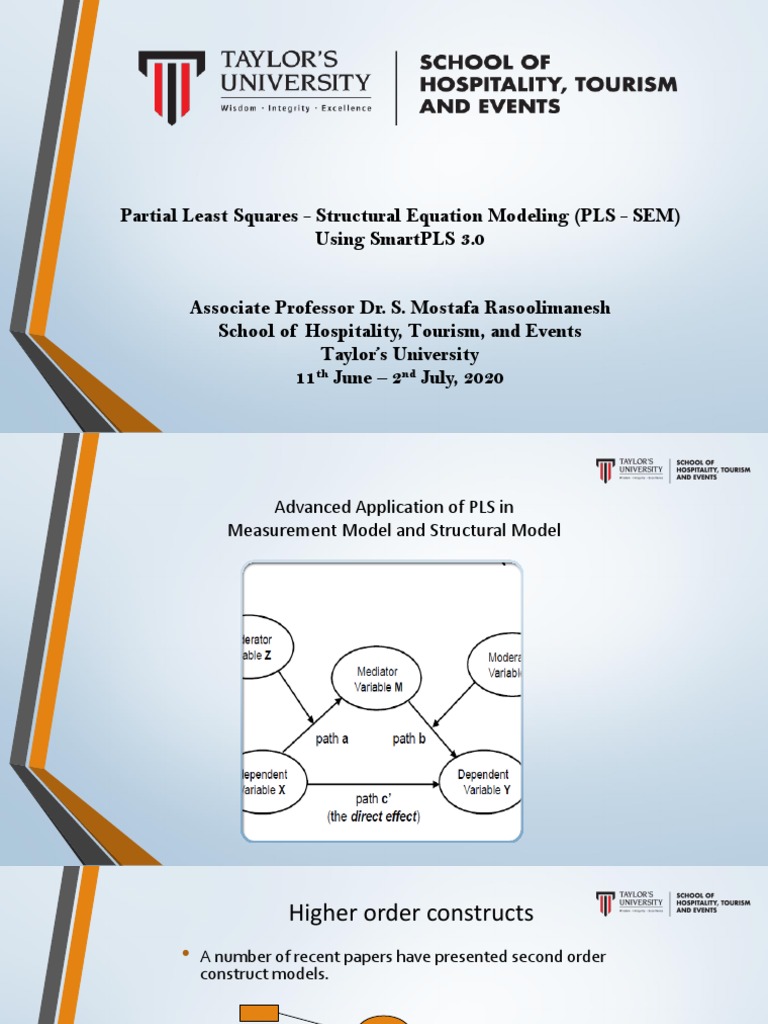 Free Online Course On PLS-SEM Using SmartPLS 3.0 - Higher Order | PDF ...