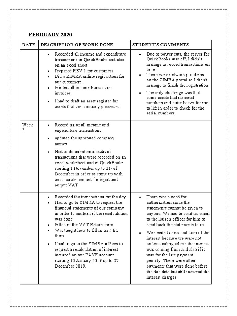 Attachment Log Book | PDF | Quick Books | Receipt