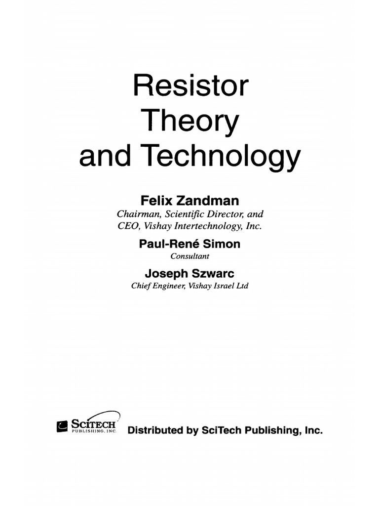 Resistor Theory and Technology | PDF