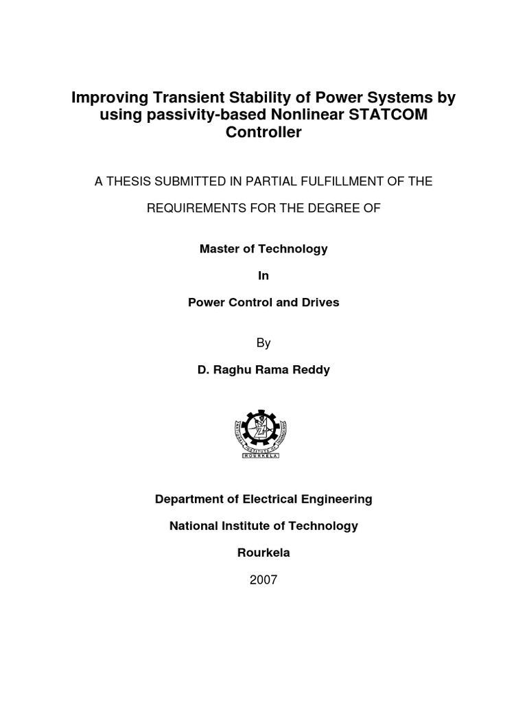 Improving Transient Stability of Power Systems by Using Passivity ...
