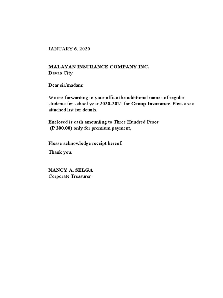 For Malayan Insurance | PDF