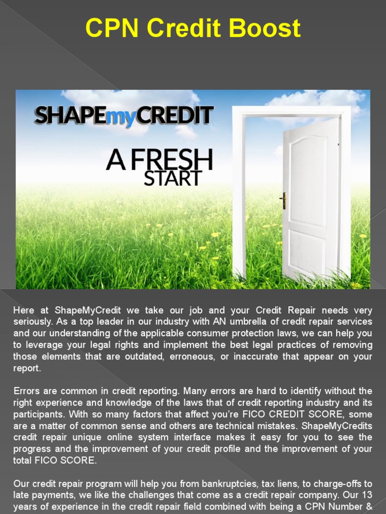 CPN Credit Boost | PDF
