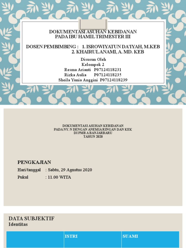 Presentasi KASUS ANC | PDF