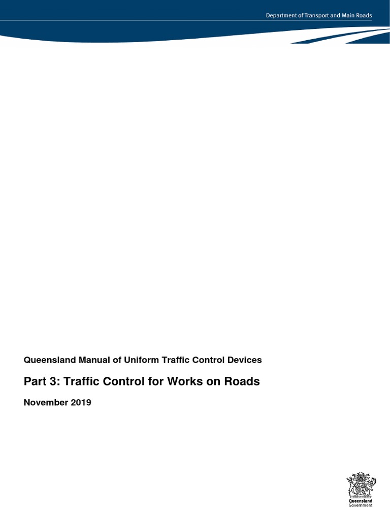 MUTCD PT 3 Traffic Control For Works On Roads | PDF | Traffic ...