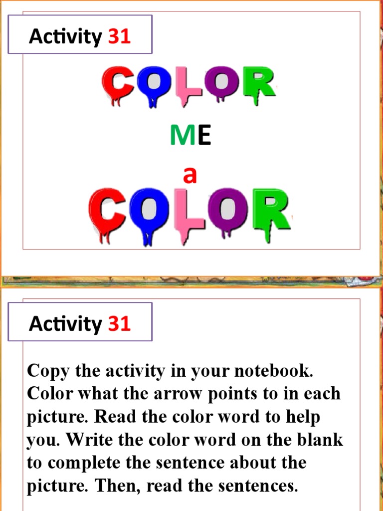 English L3 Activity 31 33 | PDF