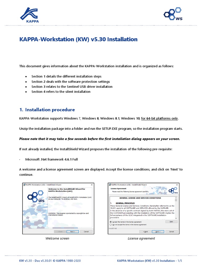 KAPPA Workstation Installation | PDF | Installation (Computer Programs ...