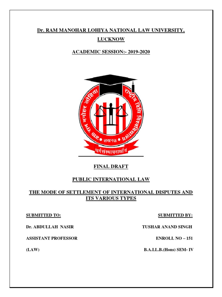 Pil - Final Draft | PDF | Arbitration | Mediation